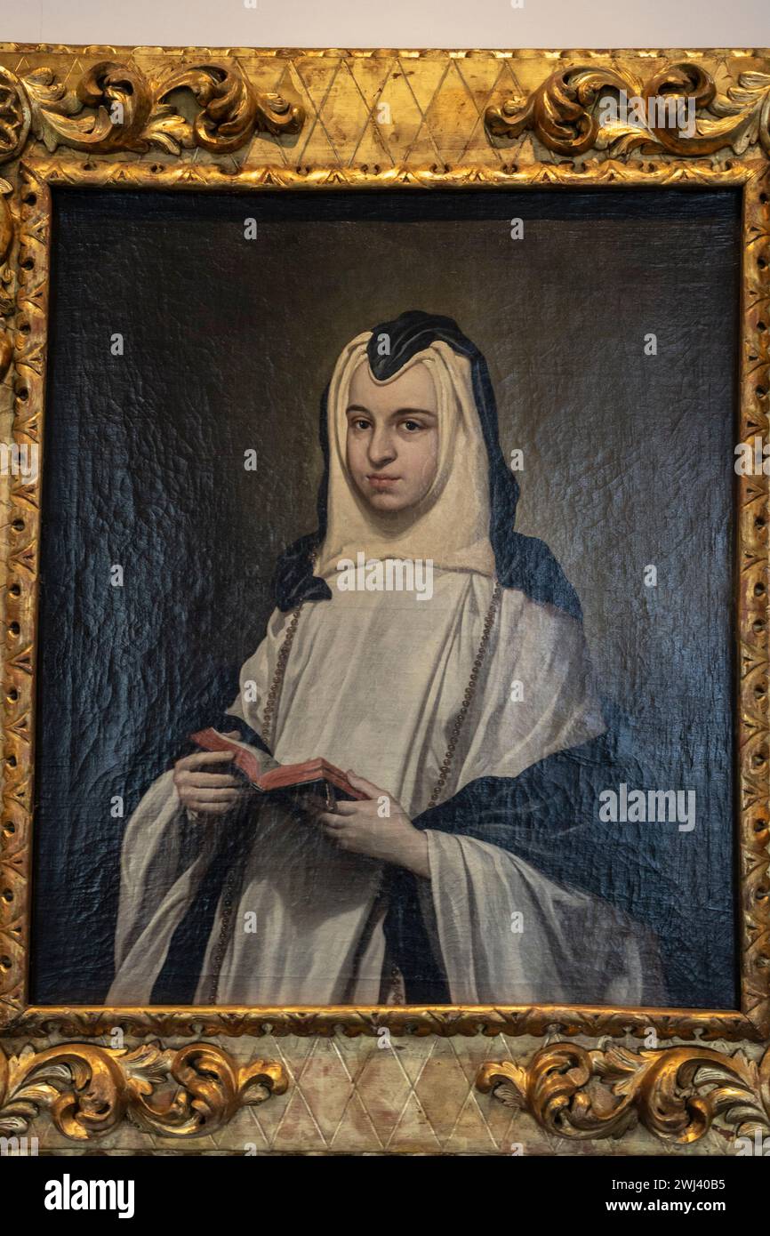 Portrait of a nun Stock Photo - Alamy