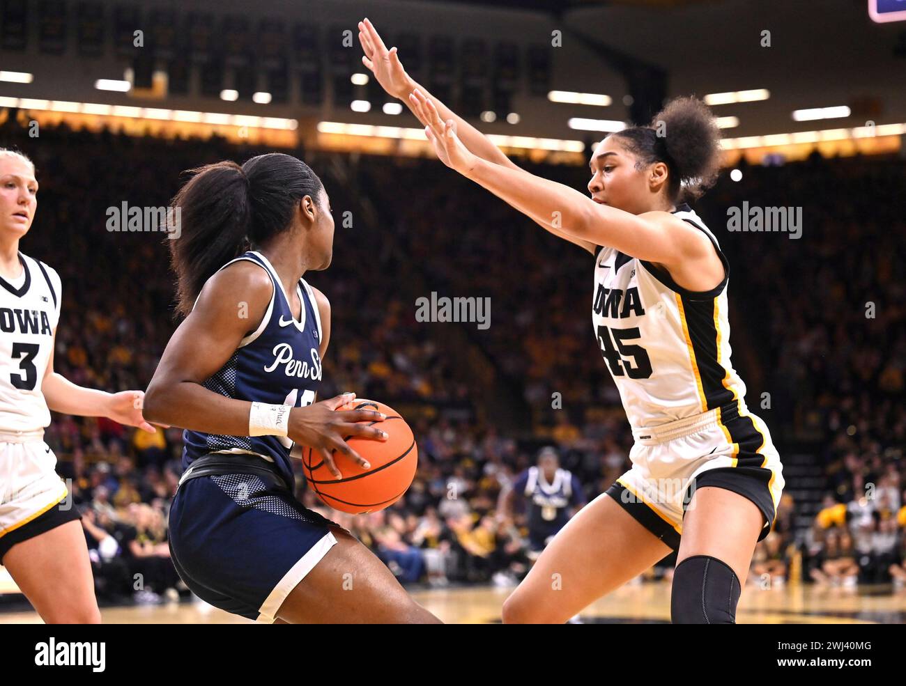 IOWA CITY, IA - FEBRUARY 08: Penn State forward Chanaya Pinto (10 ...