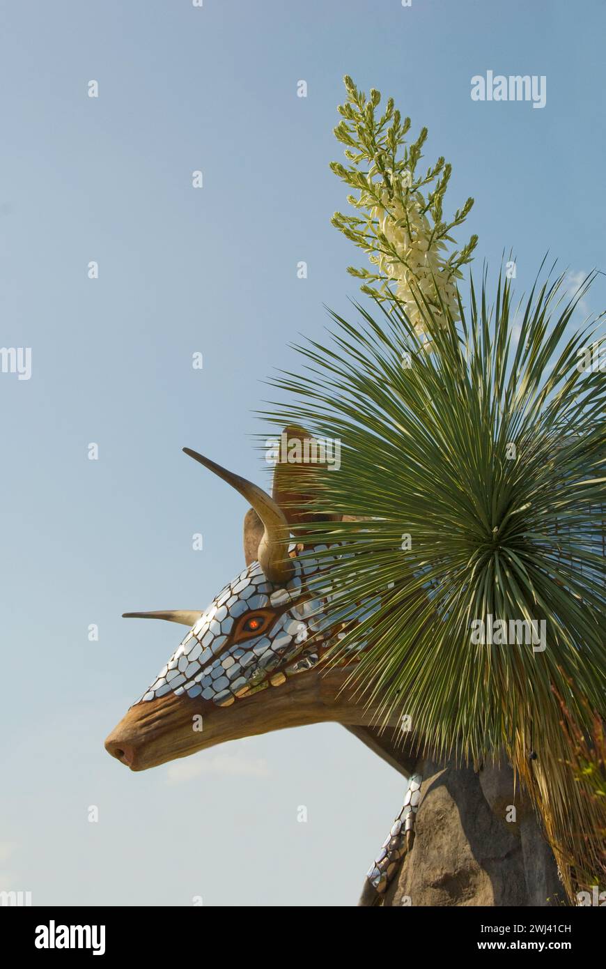 Armadillo and Longhorn are merged together in this fantasy animal sign ...