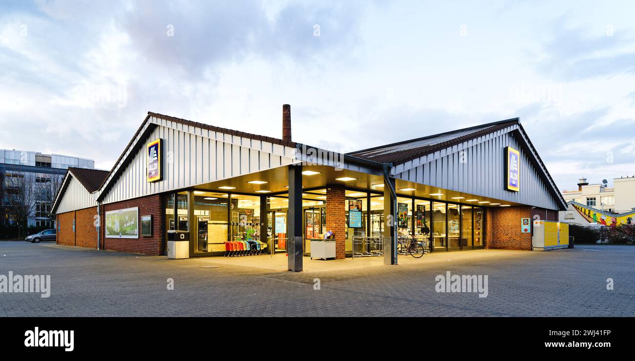 Cologne, Germany, February 12 2024: ALDI grocery store in cologne ...