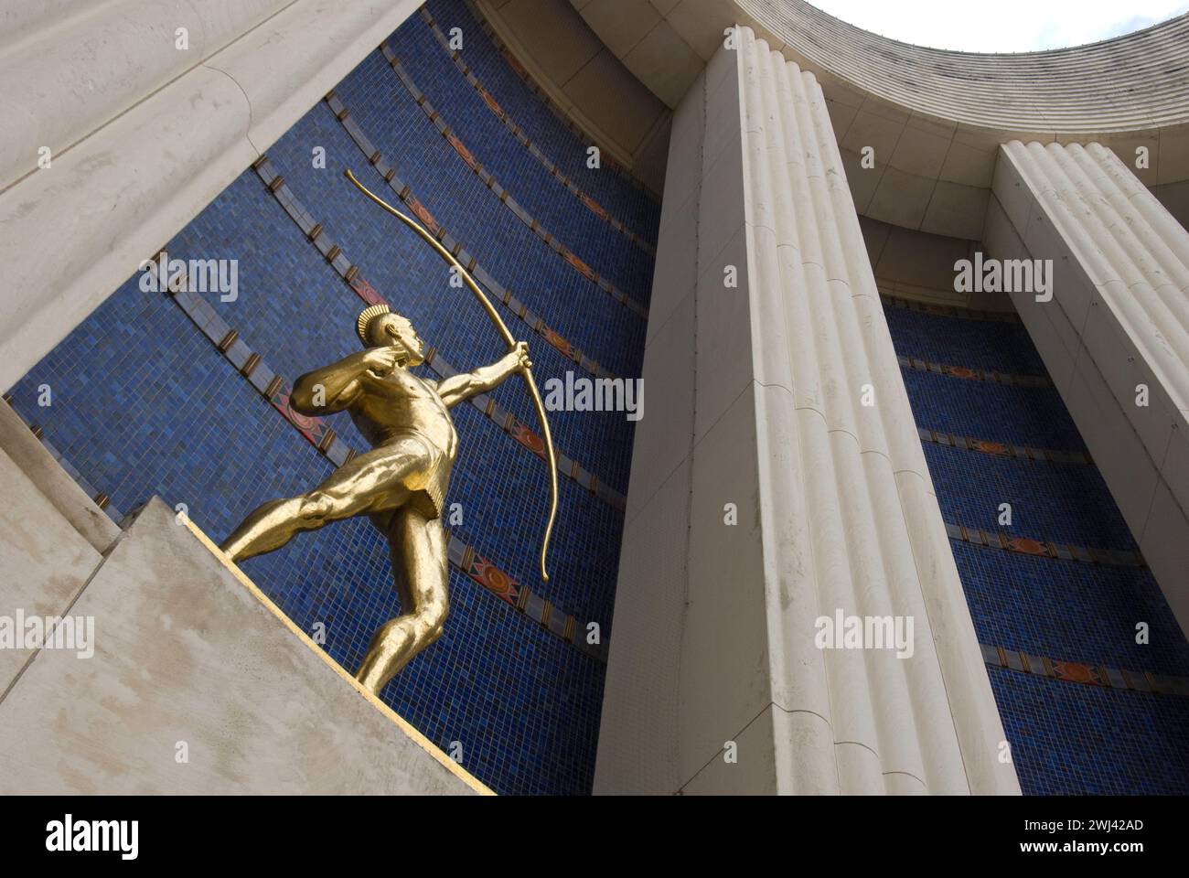 "Tejas Warrior" by Allie Victoria Tennant in 1936 stands in front of ...