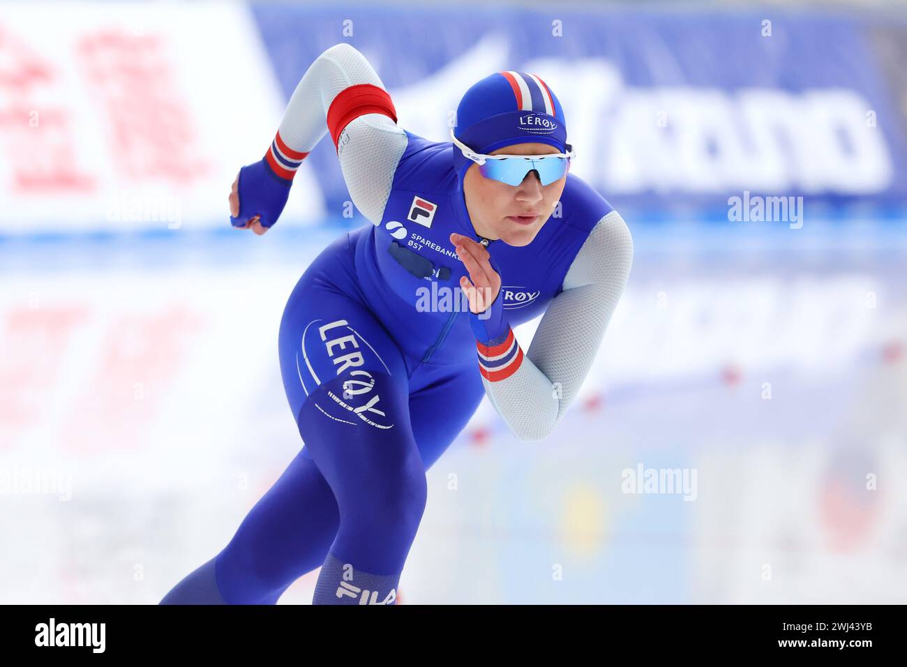 Aomori, Japan. 10th Feb, 2024. Aurora Grinden Lovas (NOR) Speed Skating ...
