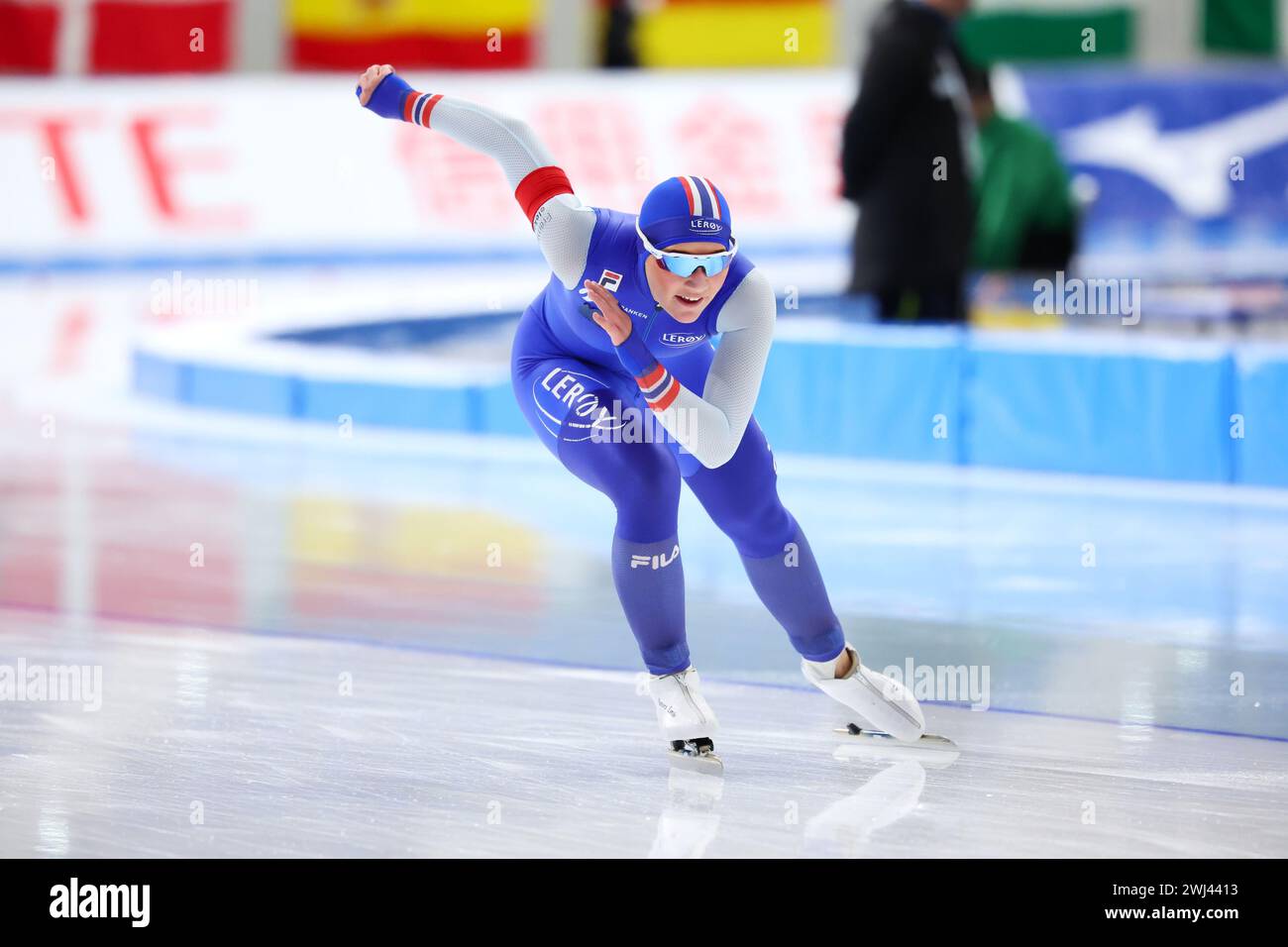 Aomori, Japan. 10th Feb, 2024. Aurora Grinden Lovas (NOR) Speed Skating ...
