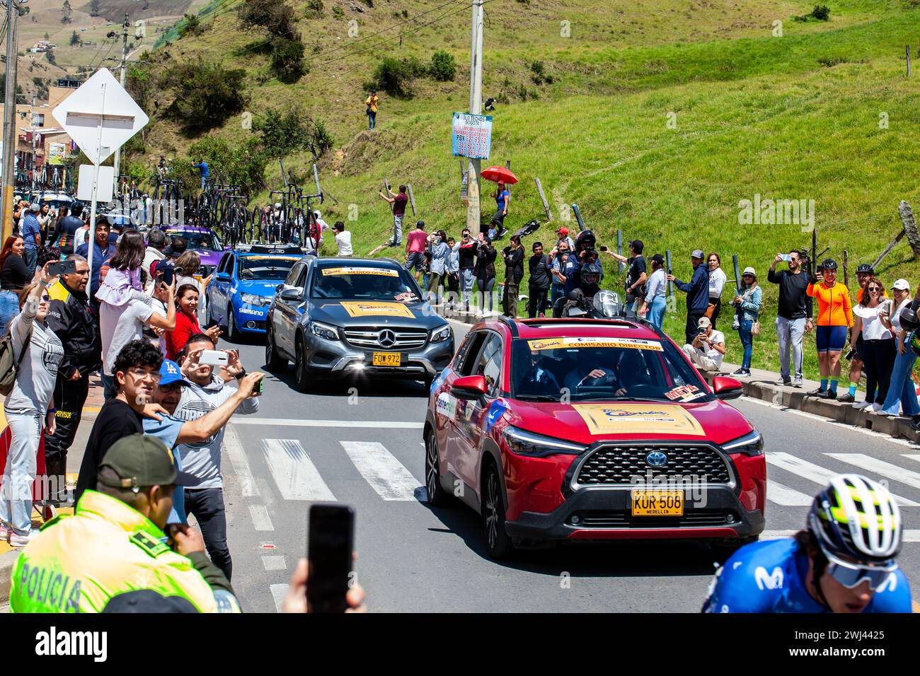 LA CALERA, COLOMBIA - FEBRUARY 11, 2024: Chief Commissaire vehicle ...