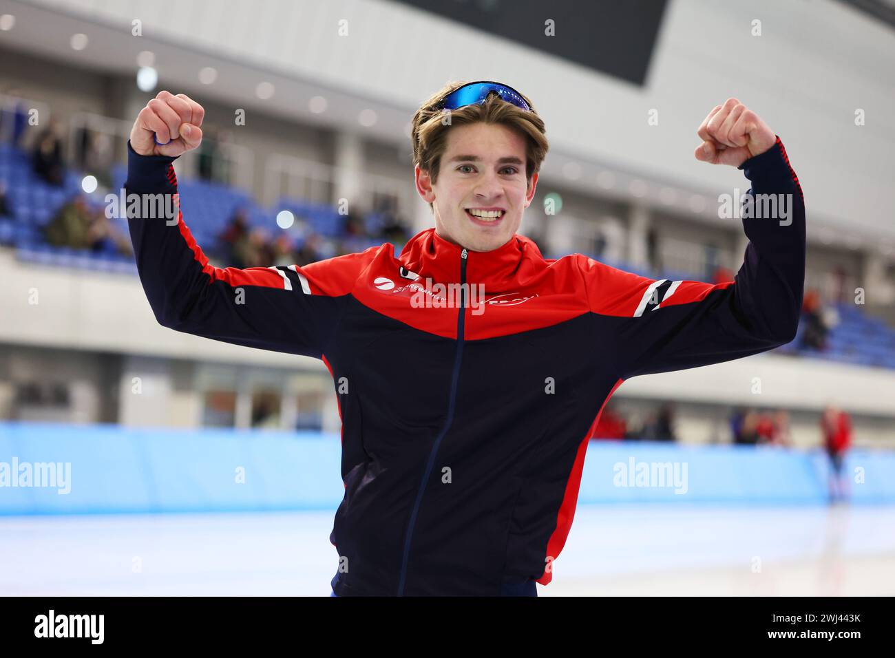 Aomori, Japan. 10th Feb, 2024. Didrik Eng Strand (NOR) Speed Skating ...