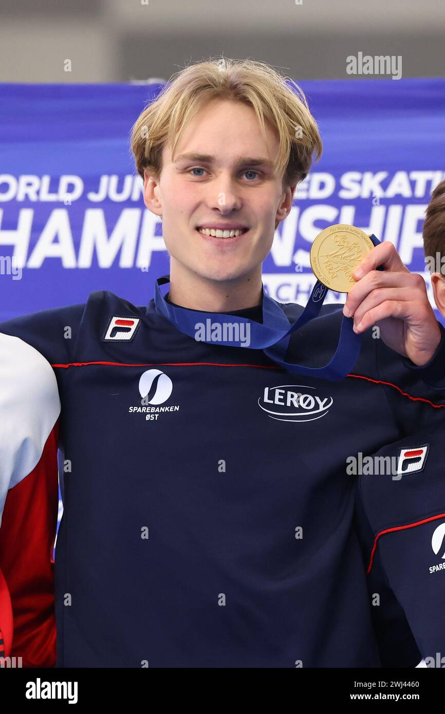 Aomori, Japan. 10th Feb, 2024. Sigurd Henriksen (NOR) Speed Skating ...