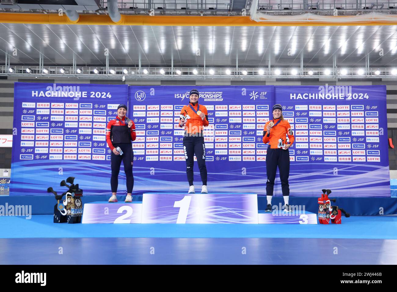 (L-R) Aurora Grinden Lovas (NOR), Angel Daleman (NED), Meike Veen (NED ...