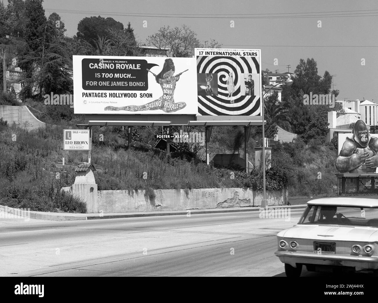 Billboard advertising the movie Casino Royale on the Sunset Strip in ...