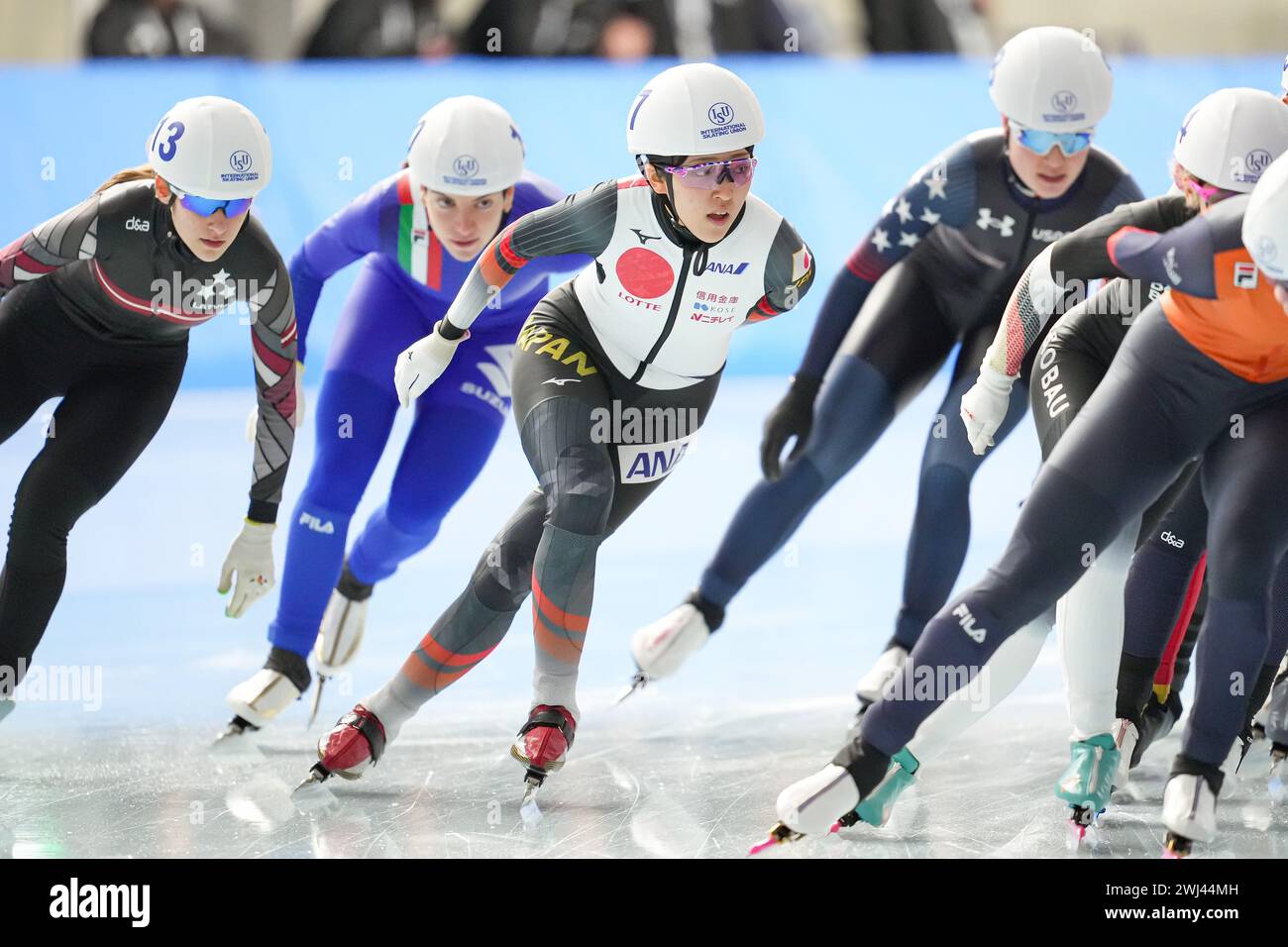 Aomori, Japan. 9th Feb, 2024. Akane Iida (JPN) Speed Skating : ISU ...