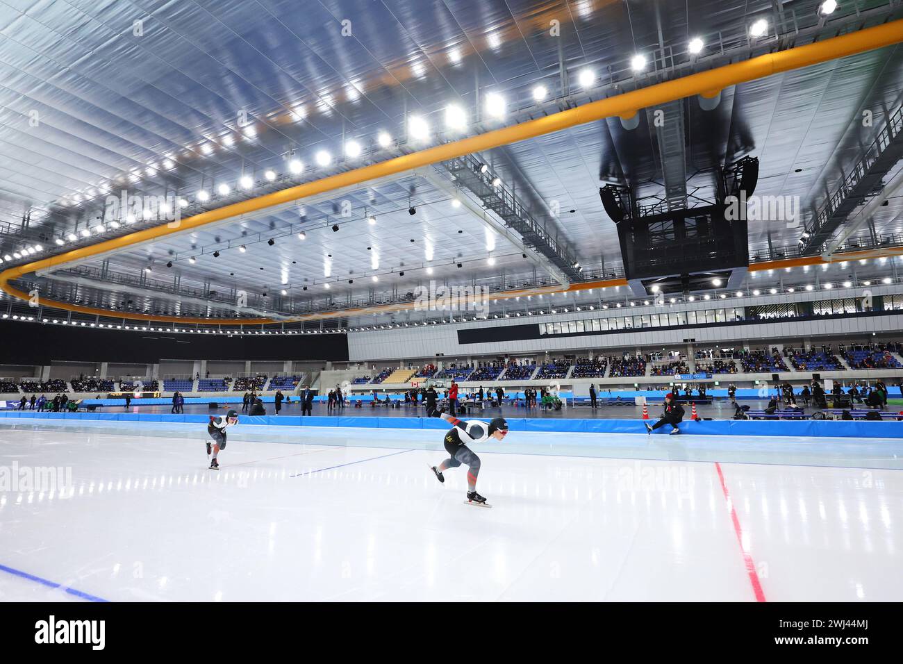 Aomori, Japan. 9th Feb, 2024. (L-R) Hana Noake, Emika Miyagawa (JPN ...