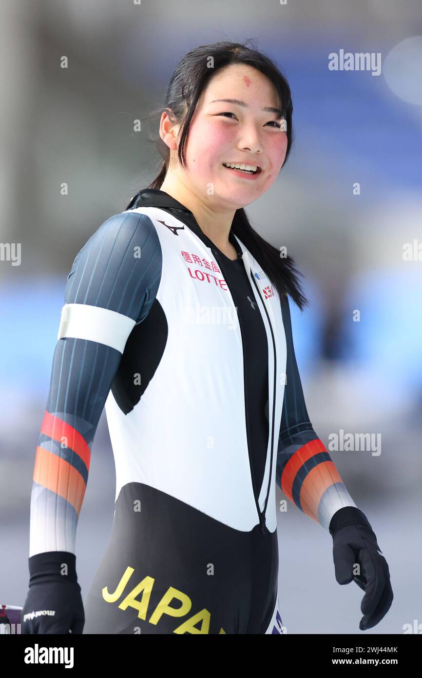 Aomori, Japan. 9th Feb, 2024. Emika Miyagawa (JPN) Speed Skating : ISU ...