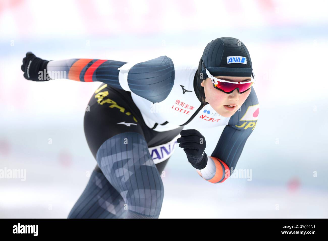 Aomori, Japan. 9th Feb, 2024. Emika Miyagawa (JPN) Speed Skating : ISU ...
