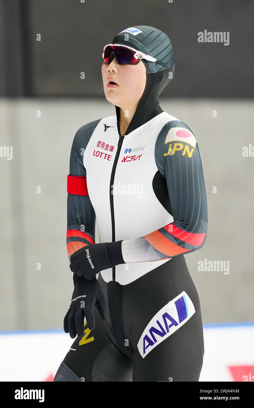 Aomori, Japan. 10th Feb, 2024. Emika Miyagawa (JPN) Speed Skating : ISU ...