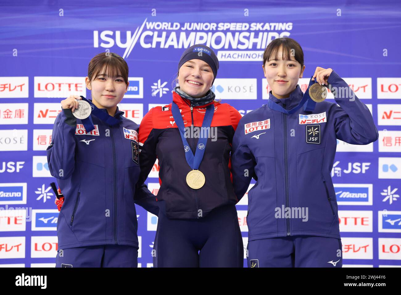 Aomori, Japan. 10th Feb, 2024. (L-R) Hana Noake (JPN), Aurora Grinden ...