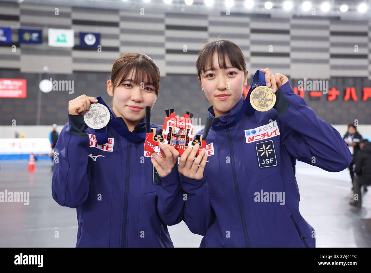 Aomori, Japan. 10th Feb, 2024. Hana Noake, Akane Iida (JPN) Speed ...