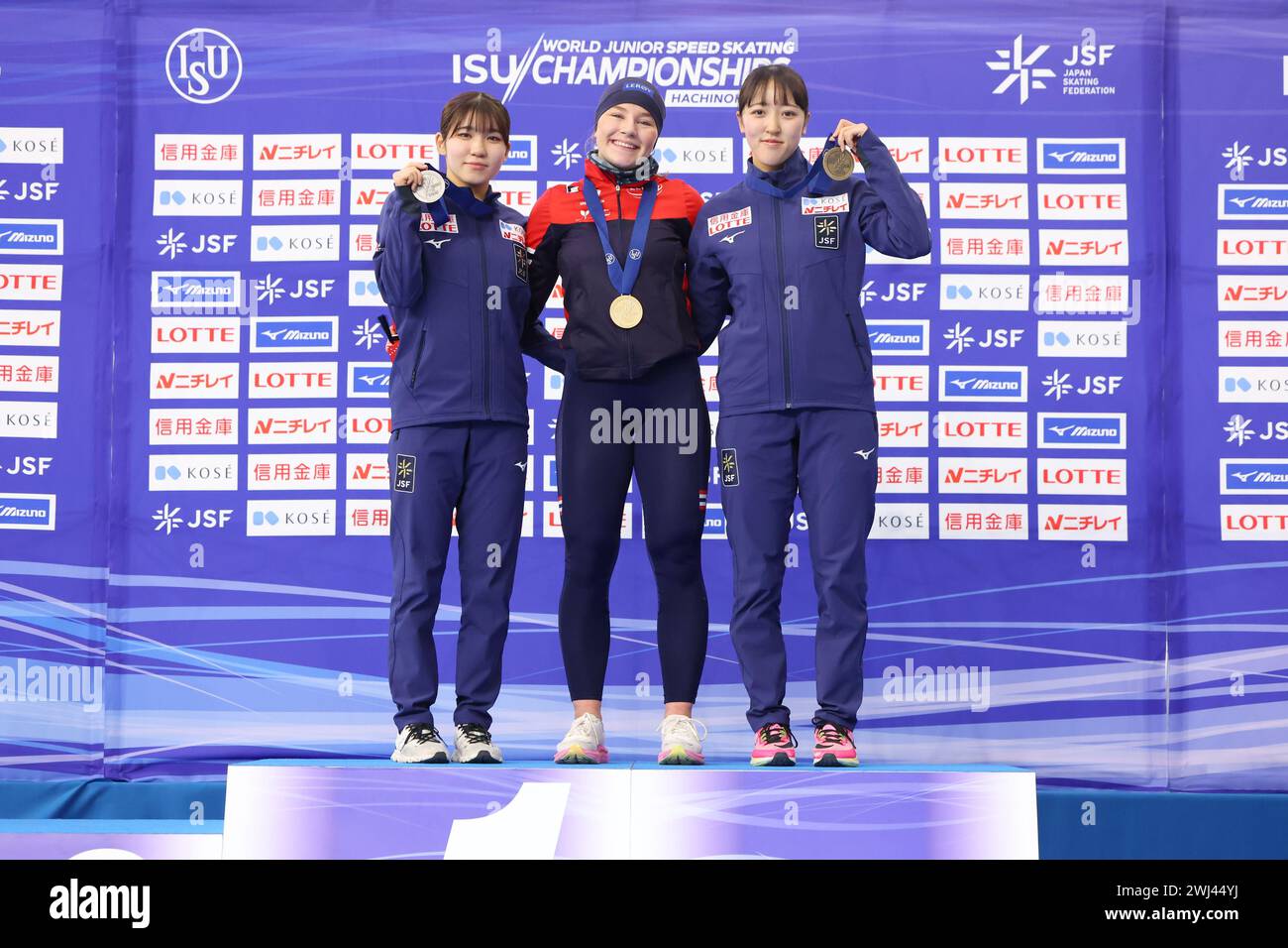 Aomori, Japan. 10th Feb, 2024. (L-R) Hana Noake (JPN), Aurora Grinden ...