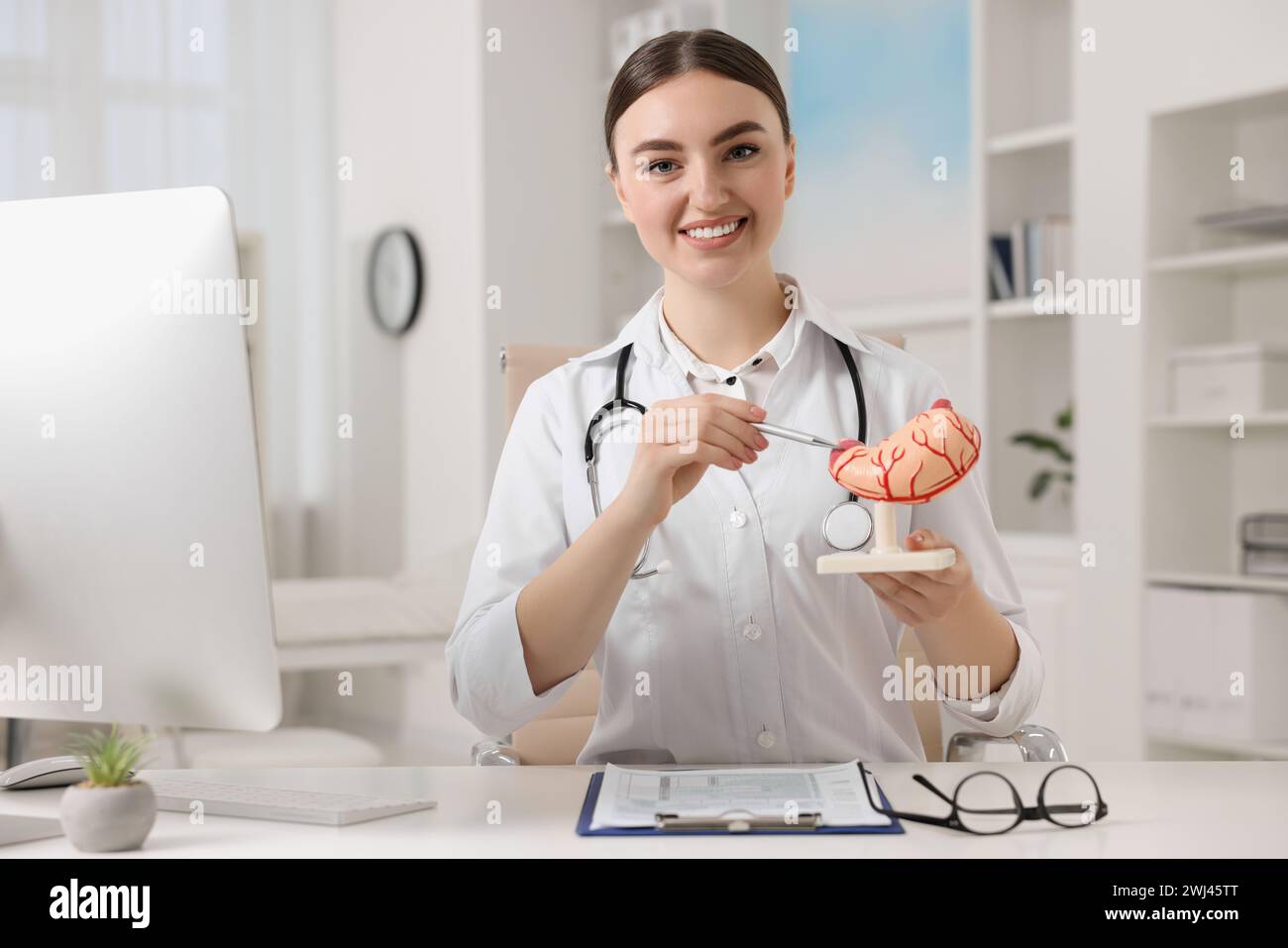 Gastroenterologist showing human stomach hi-res stock photography and ...
