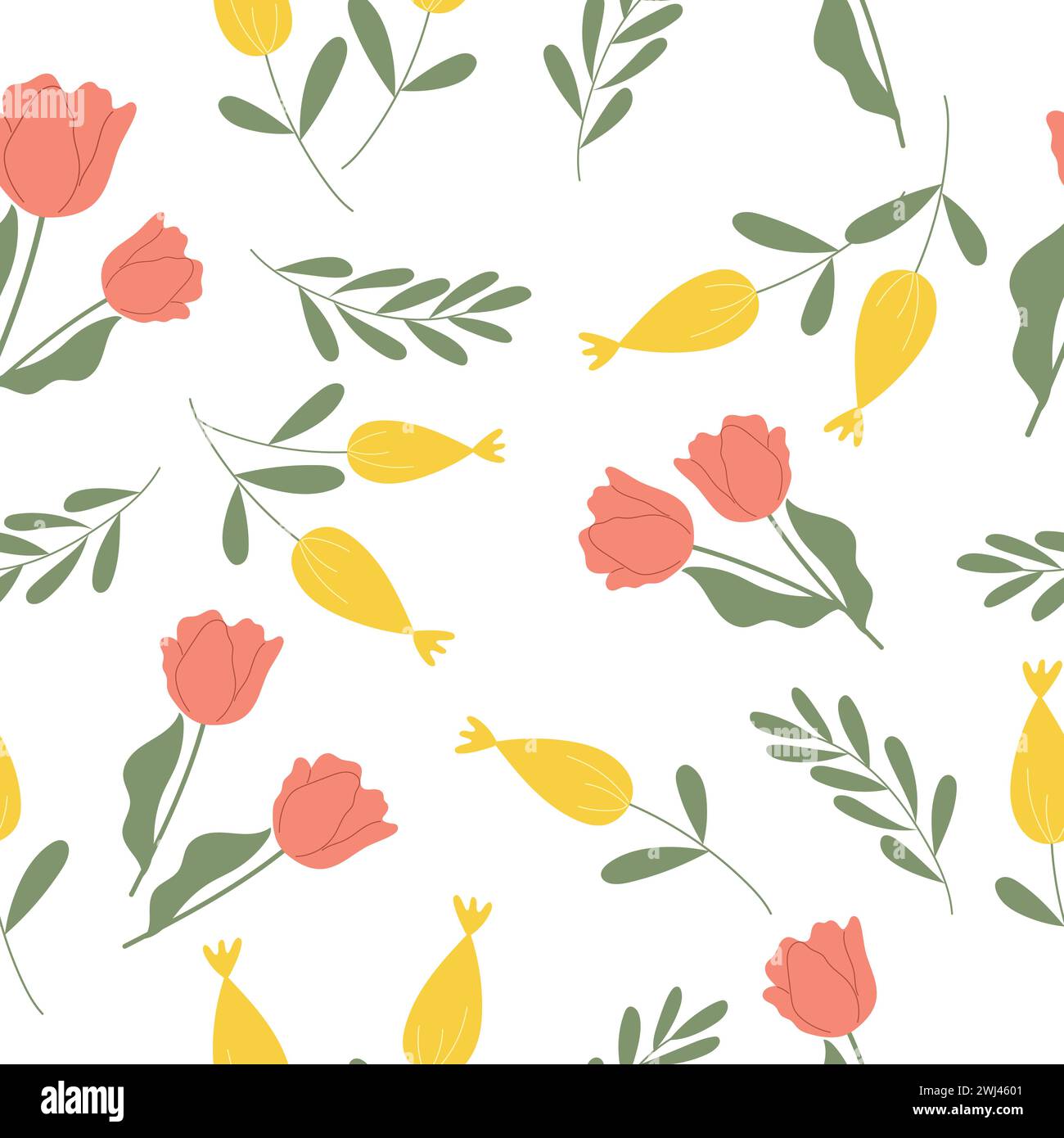 Blooming floral background design Stock Vector Images - Alamy