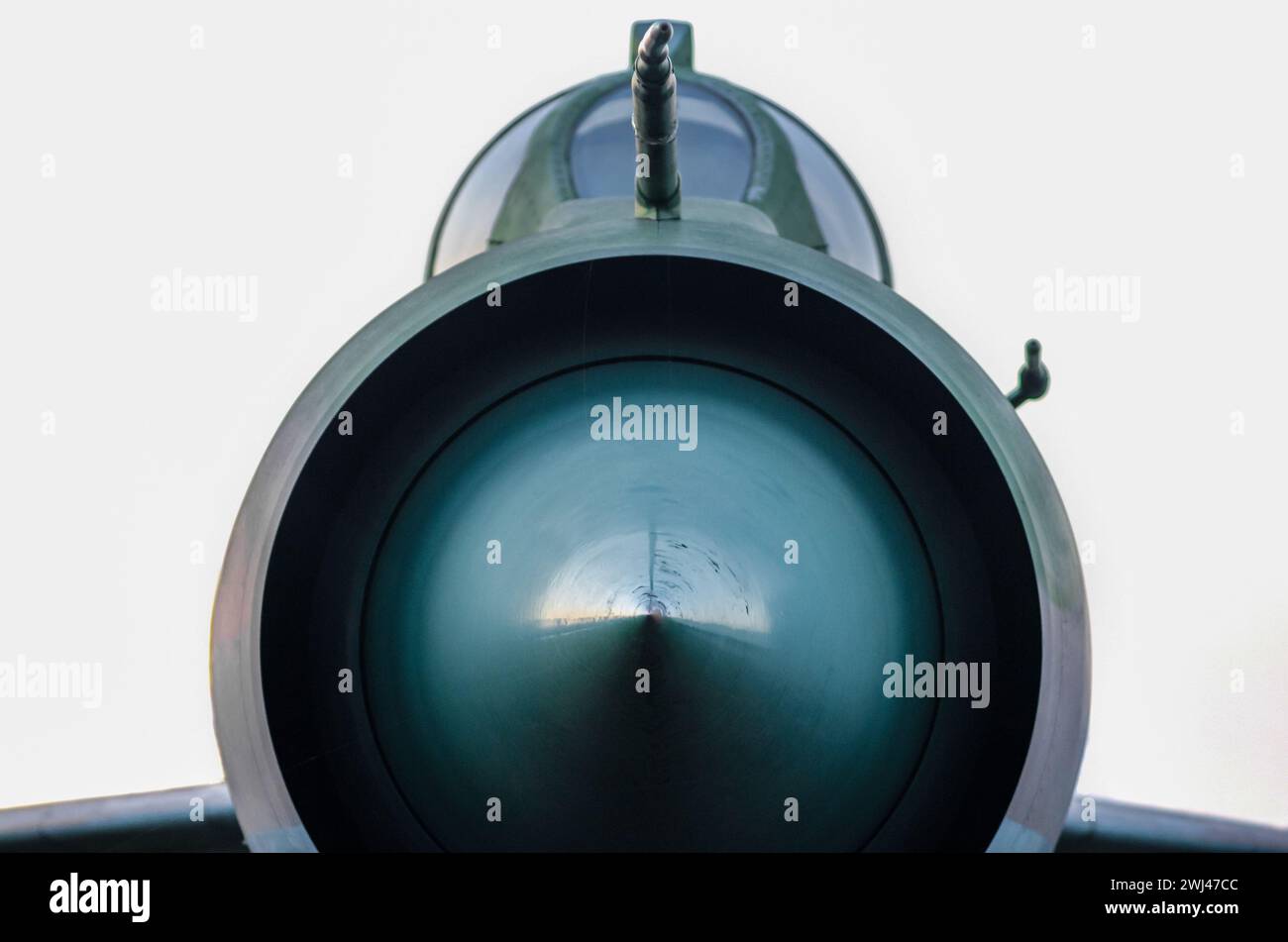 Old soviet army military fighter aircraft close up Stock Photo - Alamy