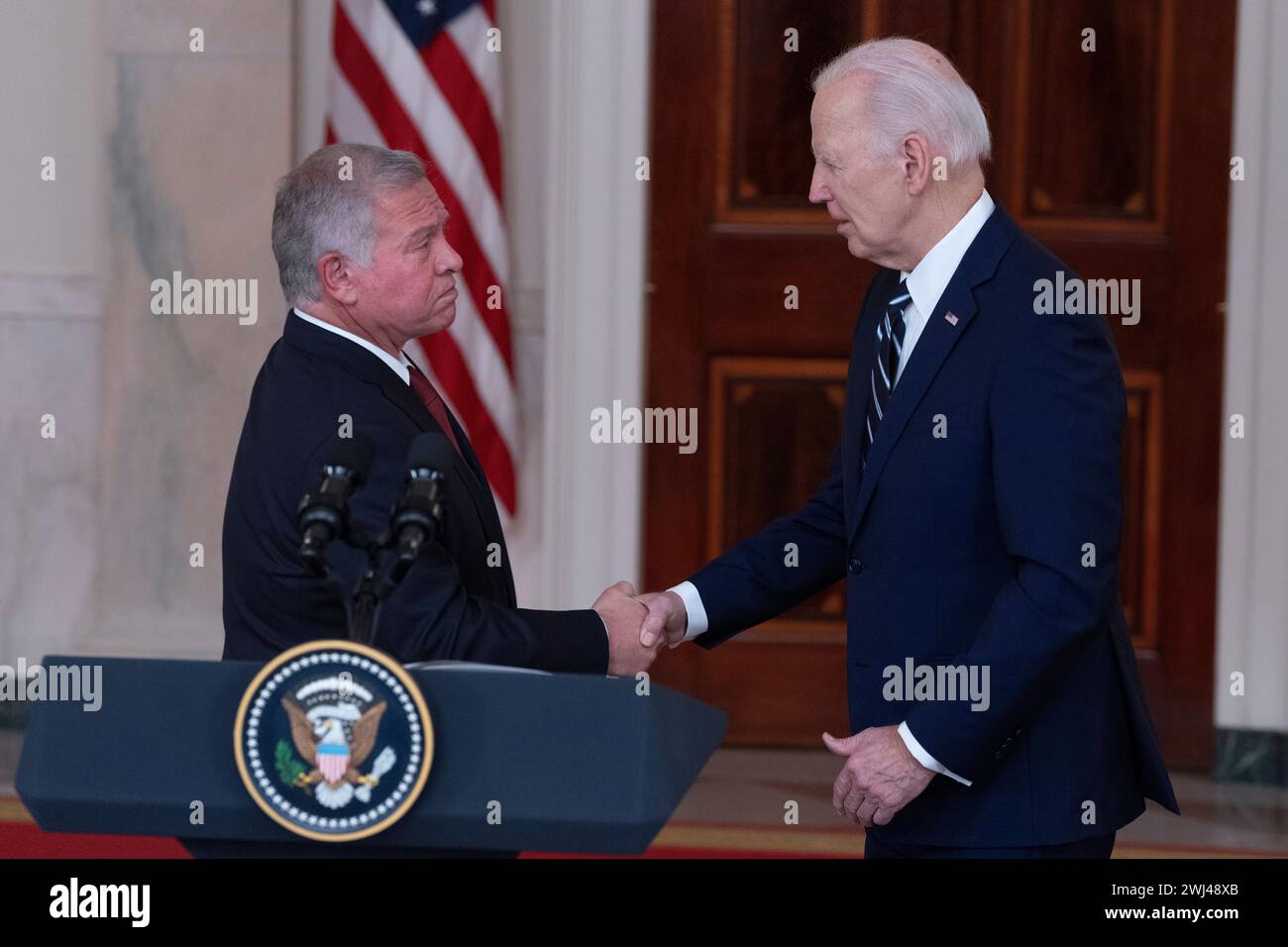 United States President Joe Biden and King Abdullah II of Jordan ...