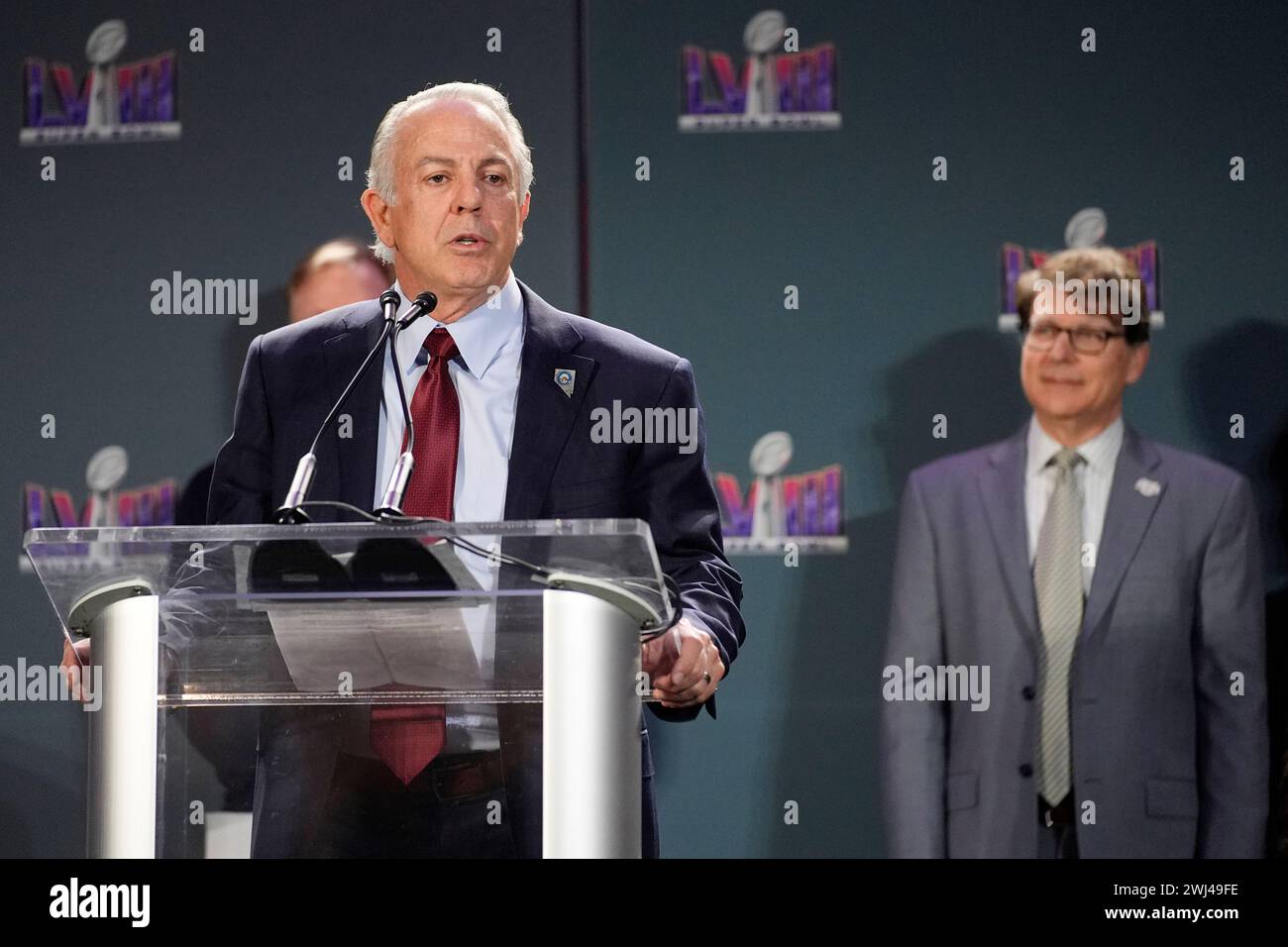 Nevada governor Joe Lombardo speaks during a news conference following ...