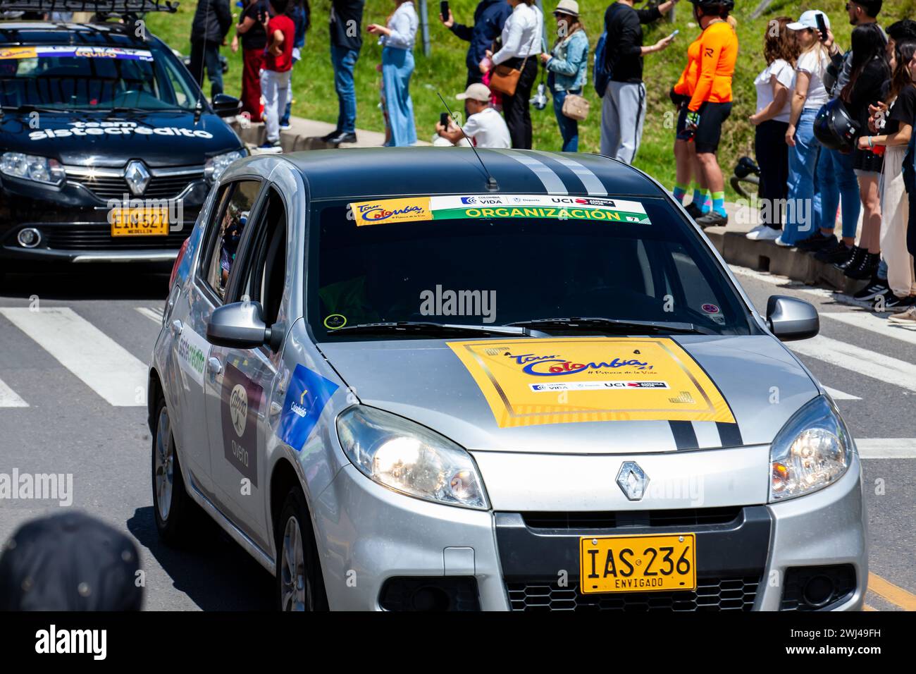 LA CALERA, COLOMBIA - FEBRUARY 11, 2024: Vehicle of the race ...