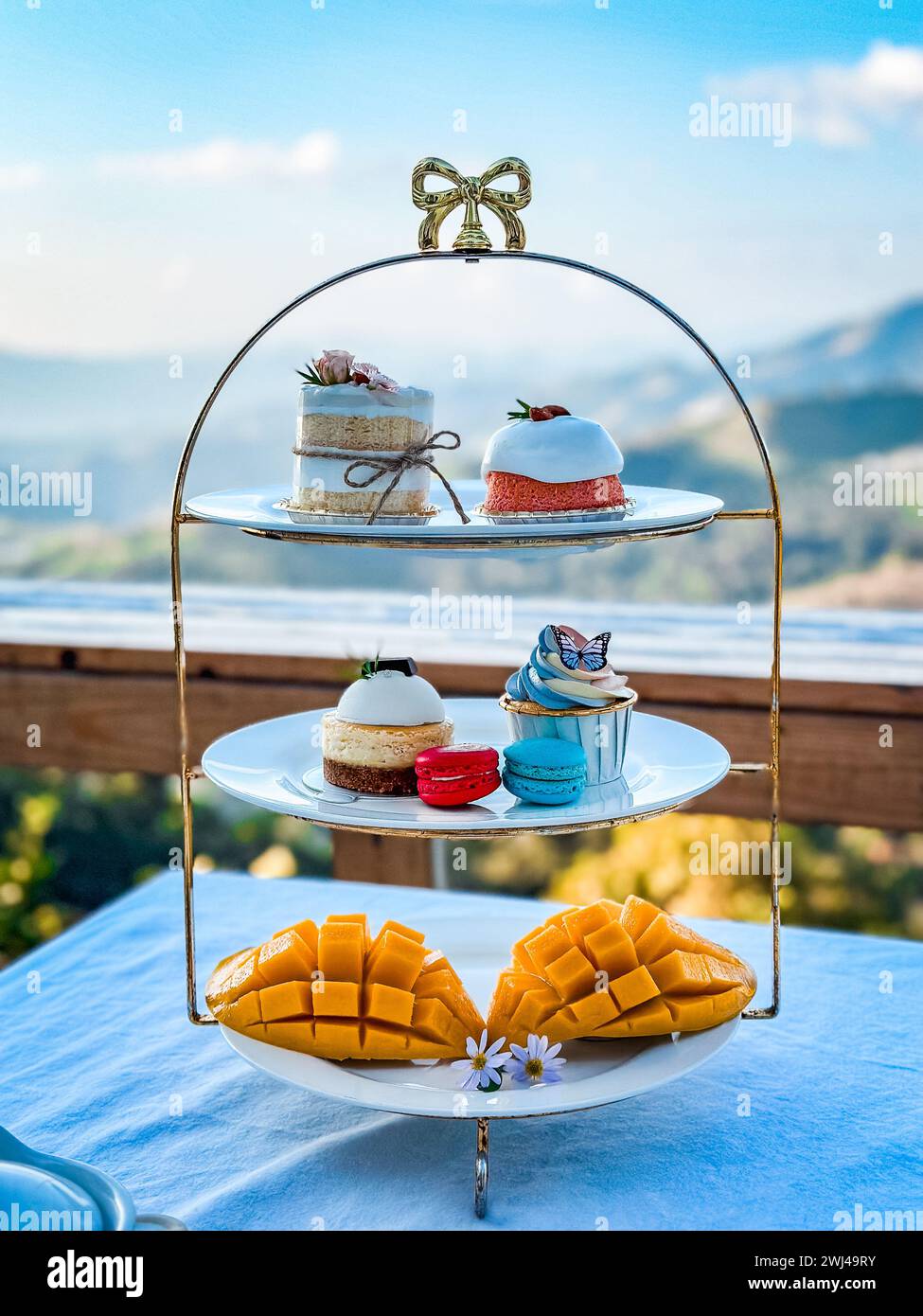 Afternoon tea in Doi Chang in Chiang Rai, Thailand Stock Photo - Alamy