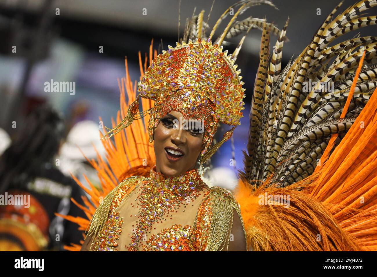 Drum queen Mayra Barbosa from the Dom Bosco de Itaquera Samba School ...
