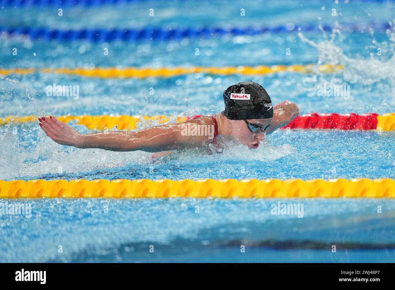 Doha, Qatar. 12th Feb, 2024. Sydney Pickrem of Canada competes during ...