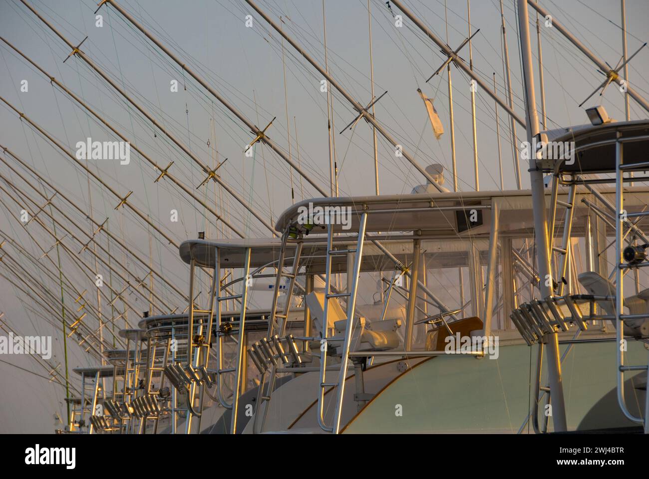 sports fishing boats docked at sunset - Oregon Inlet on the Outer Banks ... sports fishing boats docked at sunset - Oregon Inlet on the Outer Banks ...