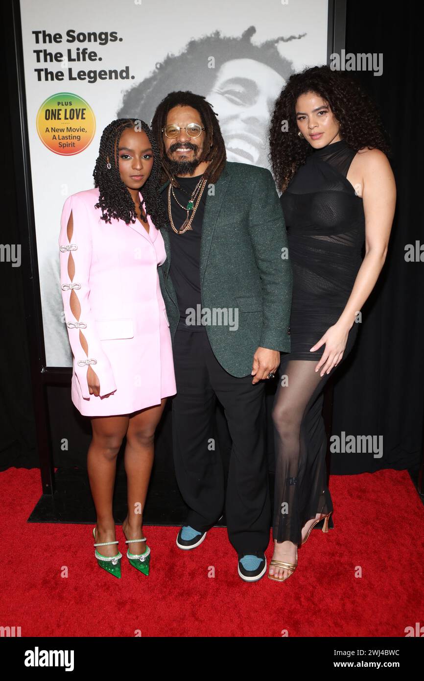 New York, United States. 12th Feb, 2024. Sara Marley, Rohan Marley and ...