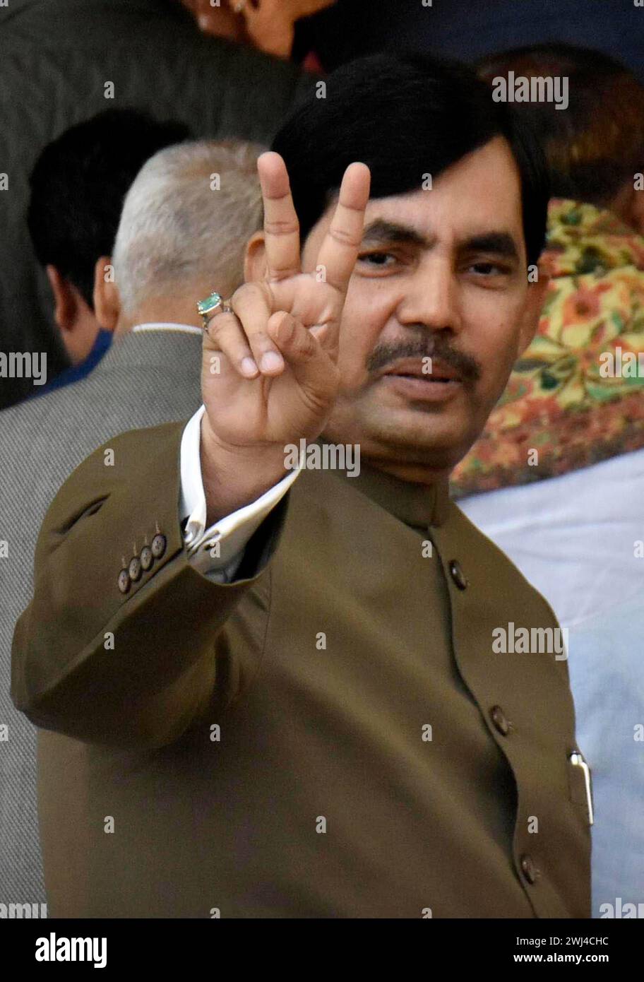 Patna, India. 12th Feb, 2024. PATNA, INDIA - FEBRUARY 12: BJP MLC Syed ...