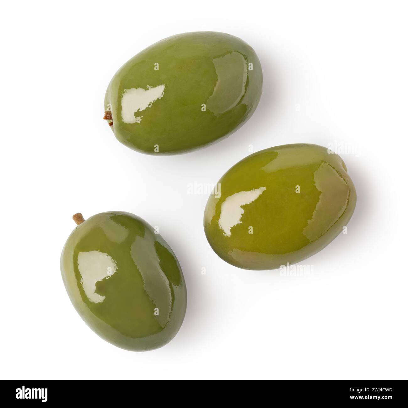 Raw green organic olives Cut Out Stock Images & Pictures - Alamy