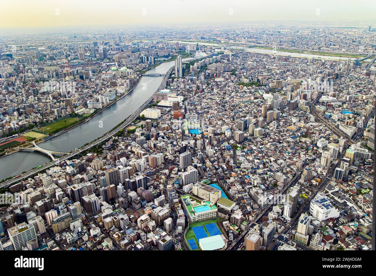 The longest river in Tokyo Stock Photo - Alamy