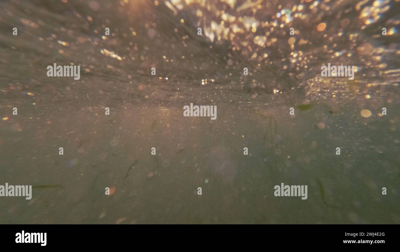 Underwater surface sea texture sunlight ocean Stock Photo - Alamy