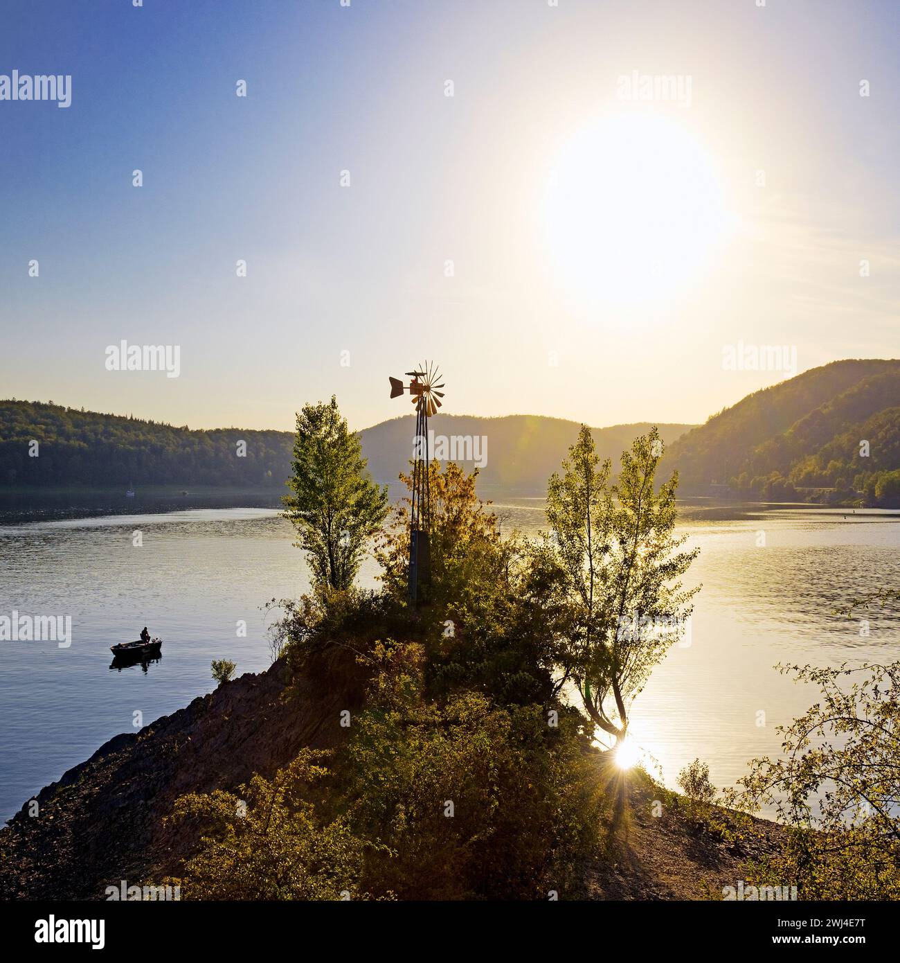 Berich village, Edertal, Edersee, Waldeck-Frankenberg district, Hesse ...