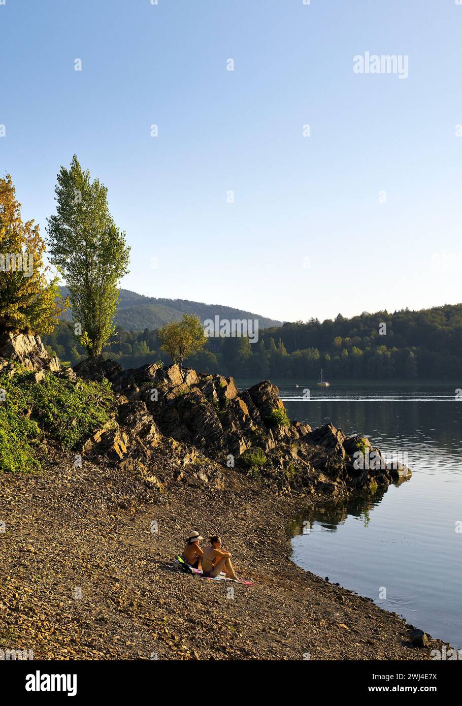 Berich village, Edertal, Edersee, Waldeck-Frankenberg district, Hesse ...