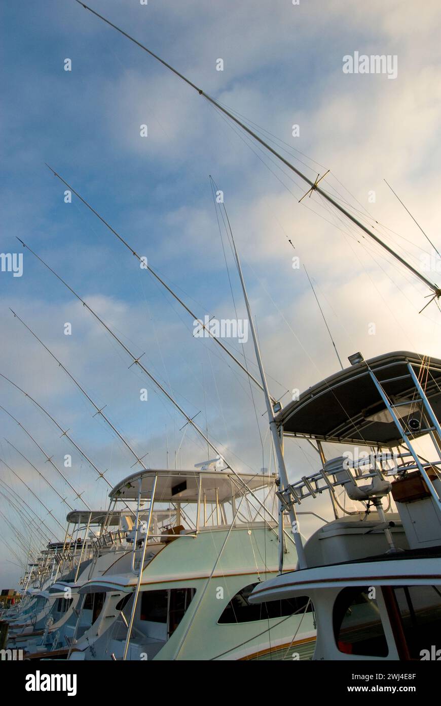 sports fishing boats docked at sunset - Oregon Inlet on the Outer Banks ... sports fishing boats docked at sunset - Oregon Inlet on the Outer Banks ...