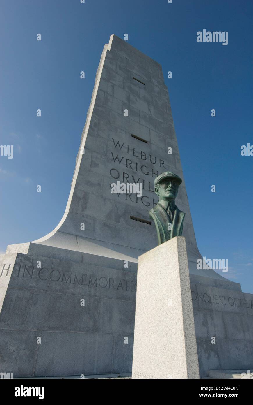 bust of Orville Wright at Wright Brothers National Memorial - Outer ...