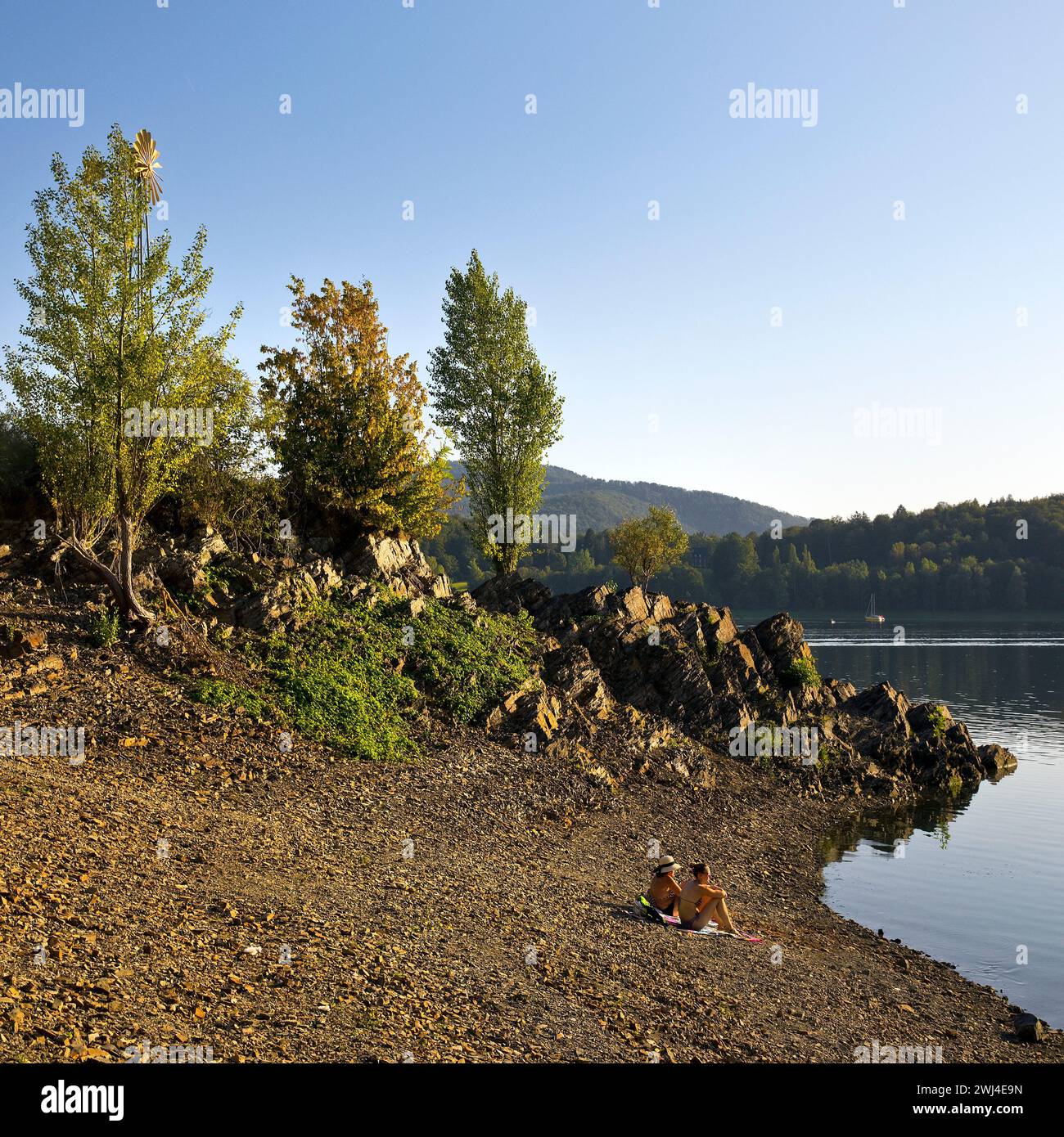 Berich village, Edertal, Edersee, Waldeck-Frankenberg district, Hesse ...