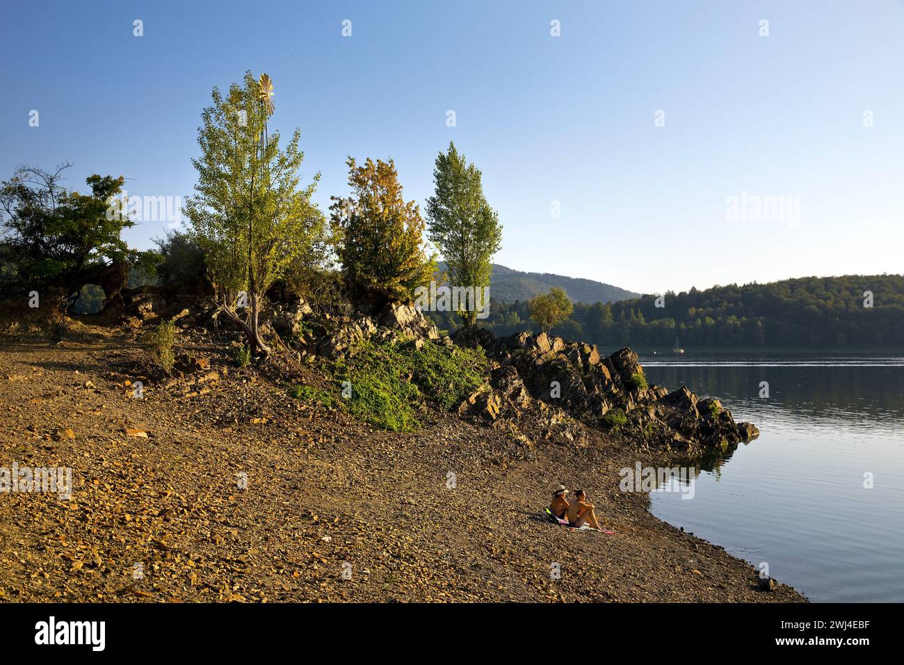 Berich village, Edertal, Edersee, Waldeck-Frankenberg district, Hesse ...
