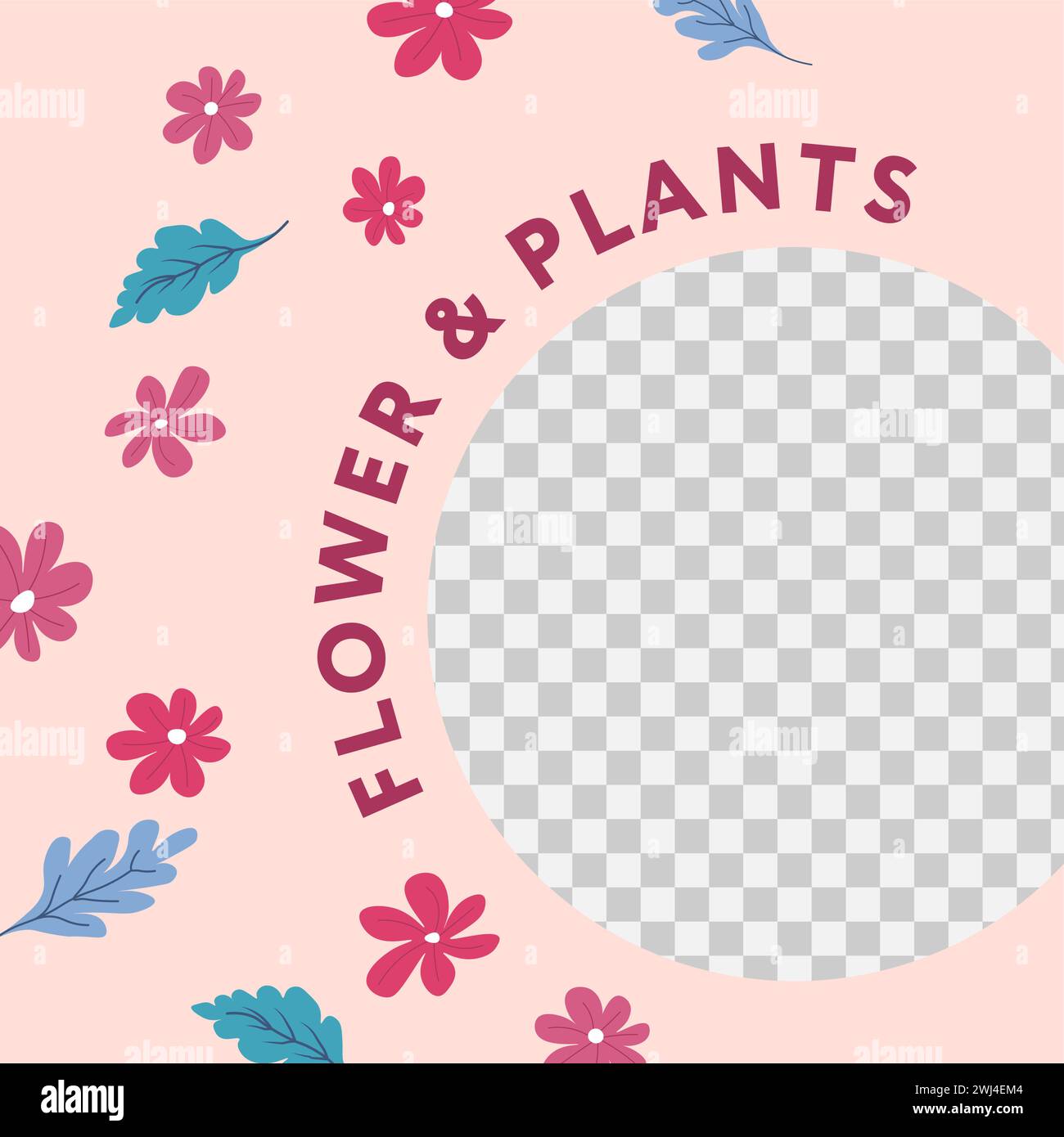 Botanic promotional banner, flower and plants Stock Vector Image & Art ...