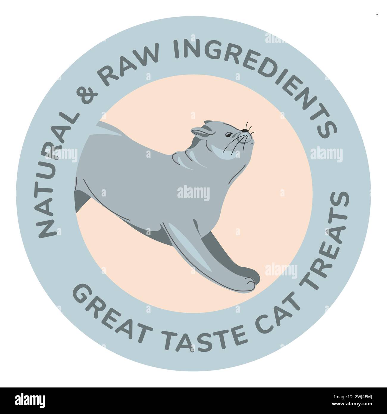 Feline raw diet Stock Vector Images - Alamy