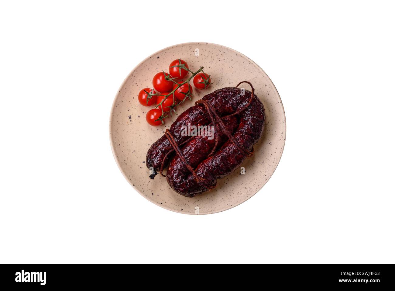 Traditional black pudding Cut Out Stock Images & Pictures - Alamy