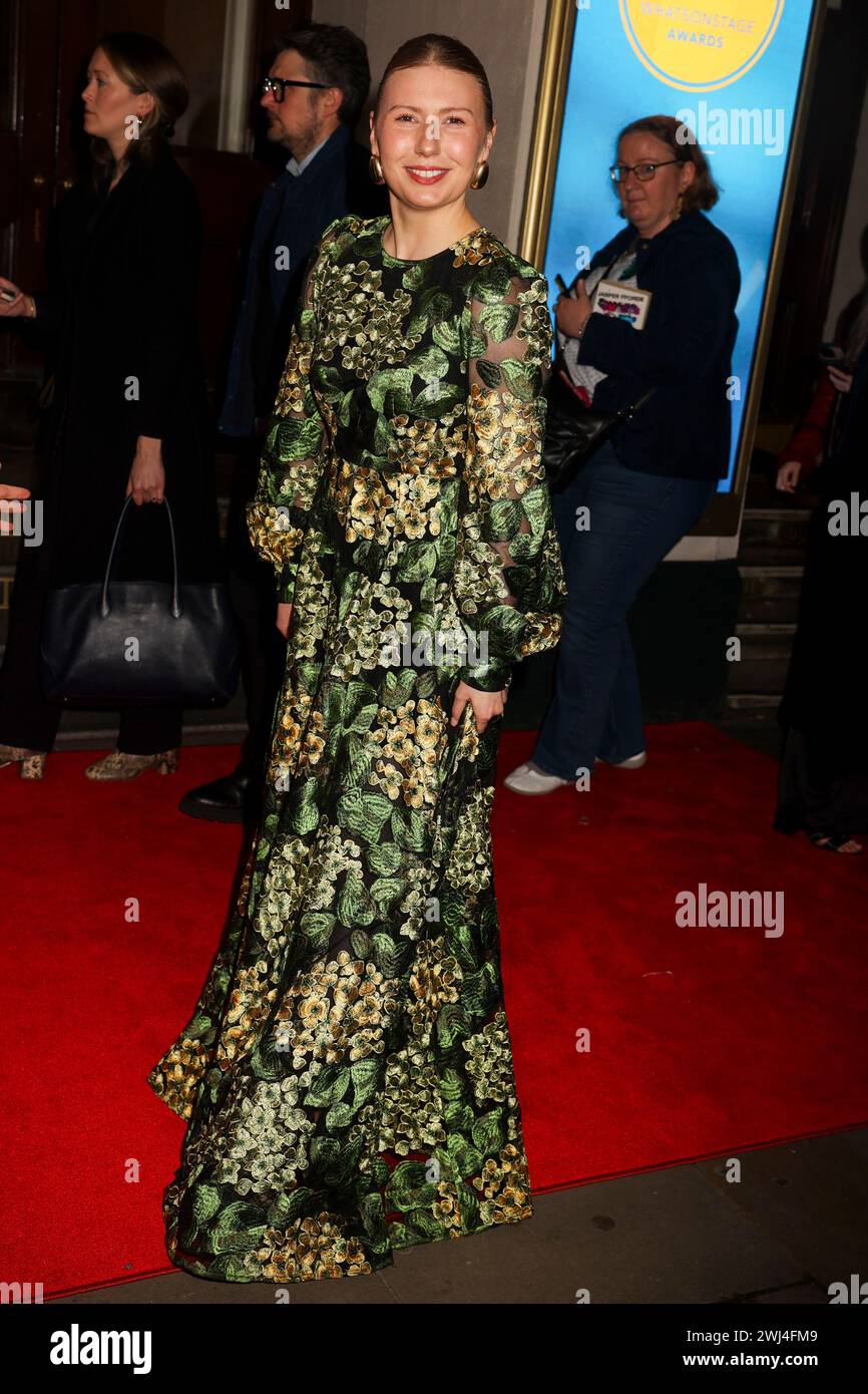 London, UK. 11th Feb, 2024. Bronté Barbé attends the WhatsOnStage ...