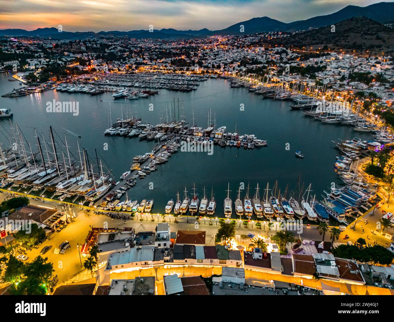 Aerial view of Bodrum in Mugla Province Stock Photo - Alamy