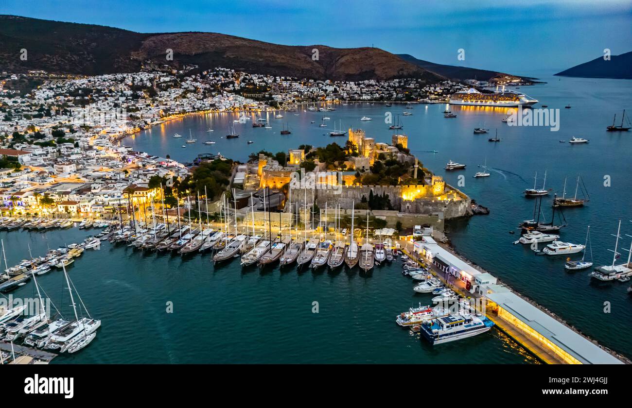 Aerial view of Bodrum in Mugla Province, Turkey Stock Photo - Alamy