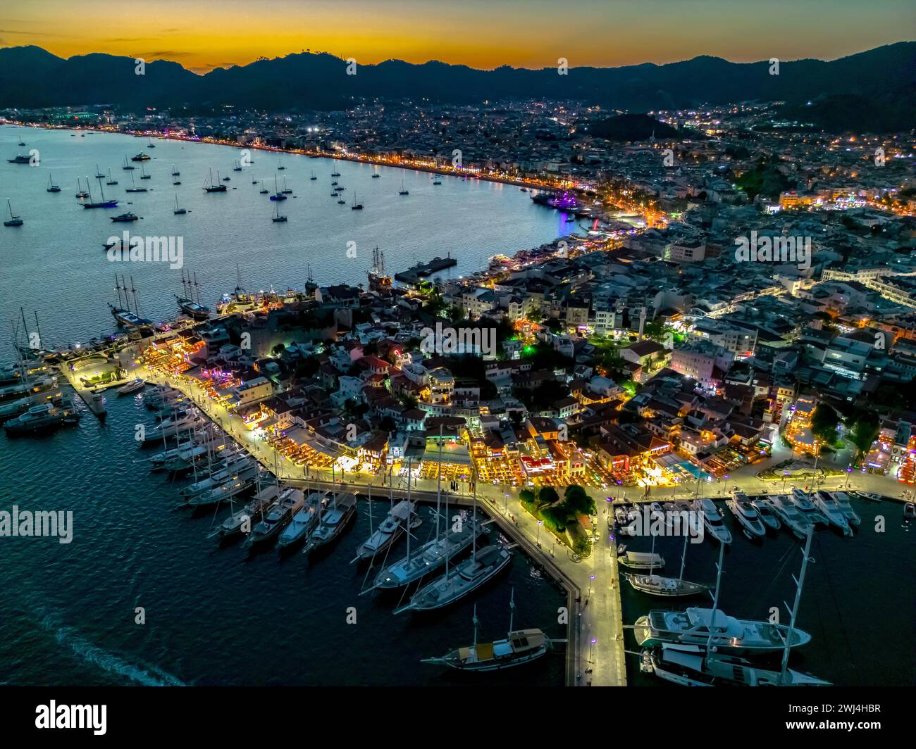 Aerial view of Marmaris in Mugla Province Stock Photo - Alamy