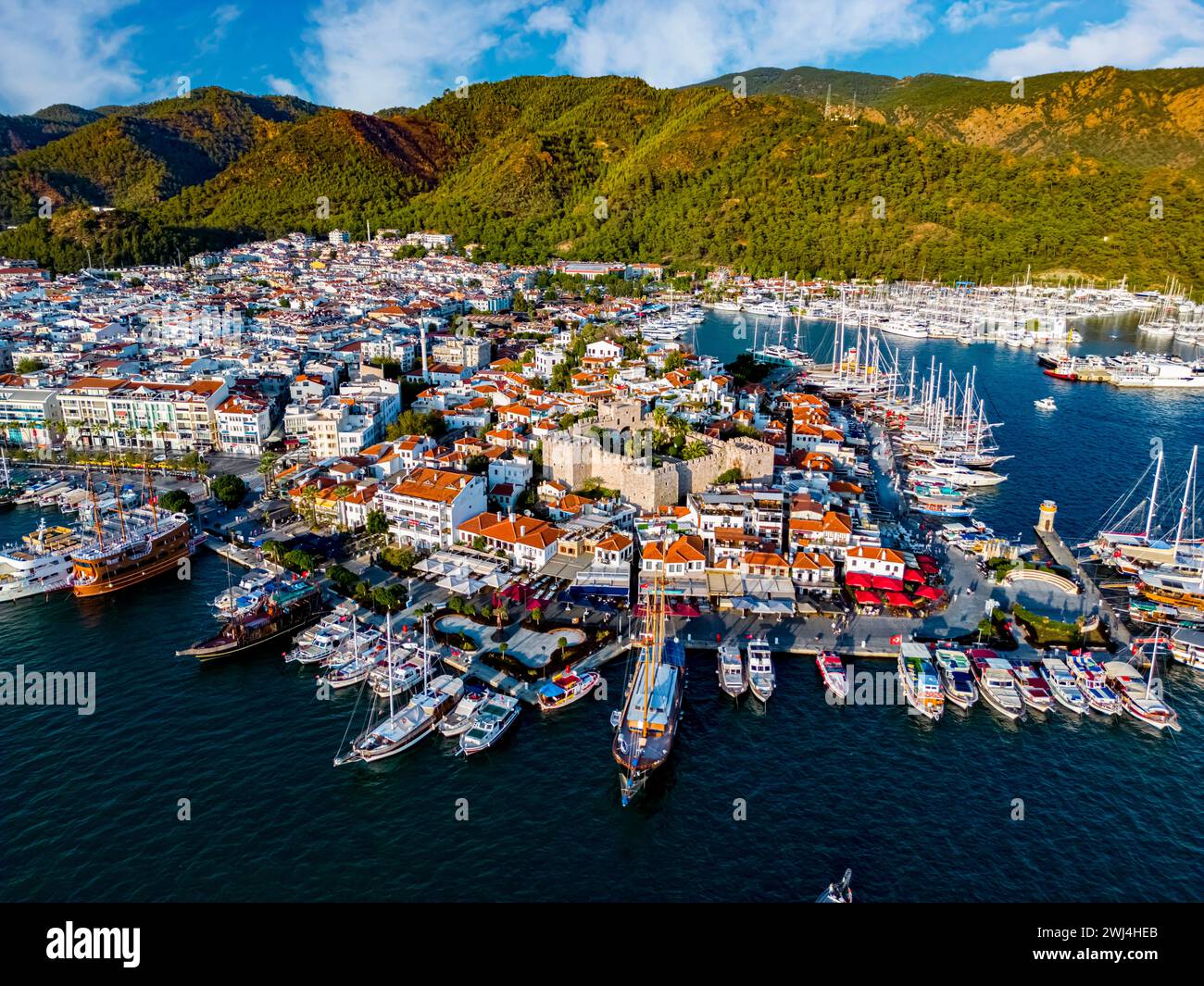 Aerial view of Marmaris in Mugla Province Stock Photo - Alamy