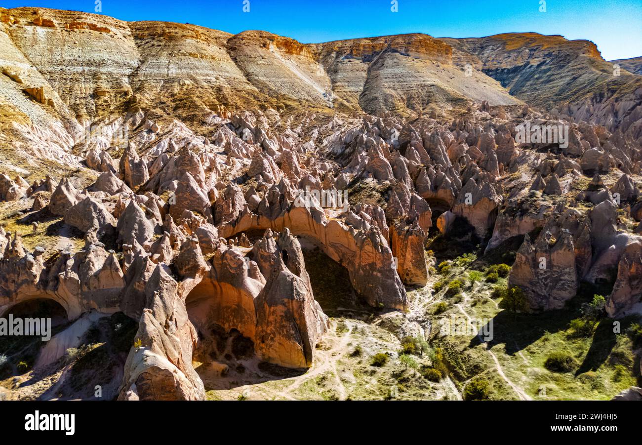 View of Zelve Valley in Cappadocia Stock Photo - Alamy